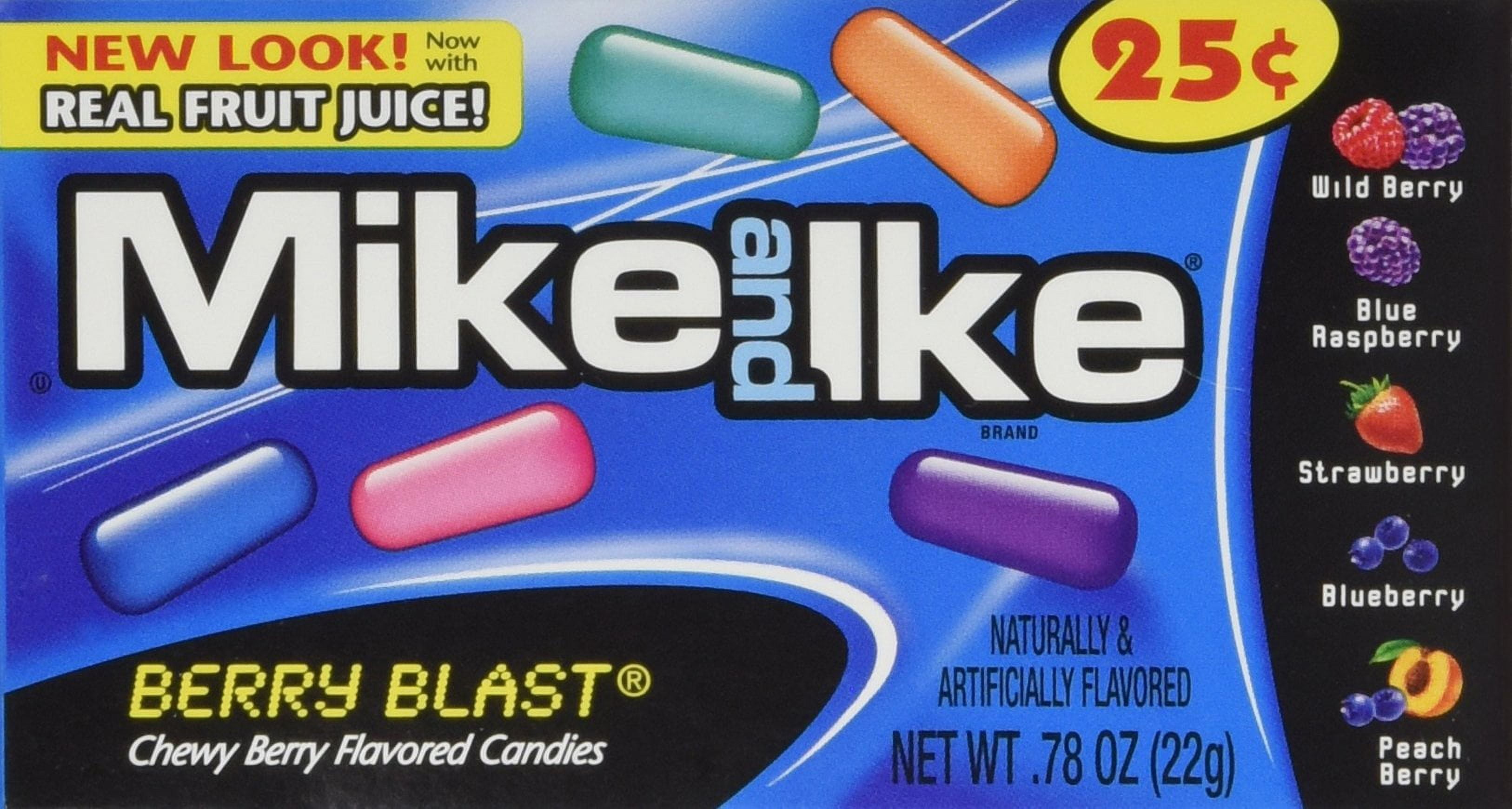 Mike and Ike Berry Blast (1 Box of 24 - .78oz Individual Packs ...