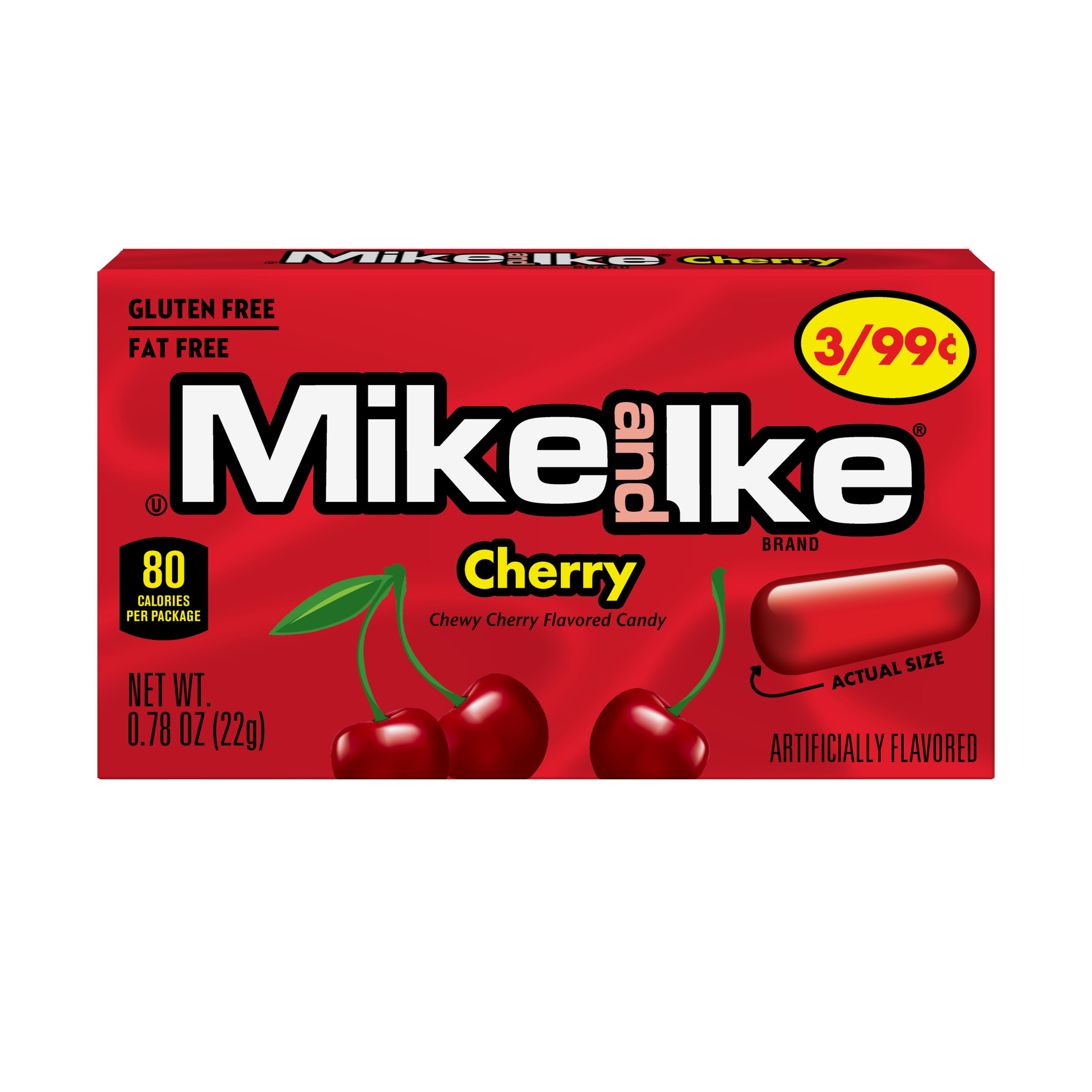 Mike and Ike Cherry 0.78 oz. Box - Walmart.com