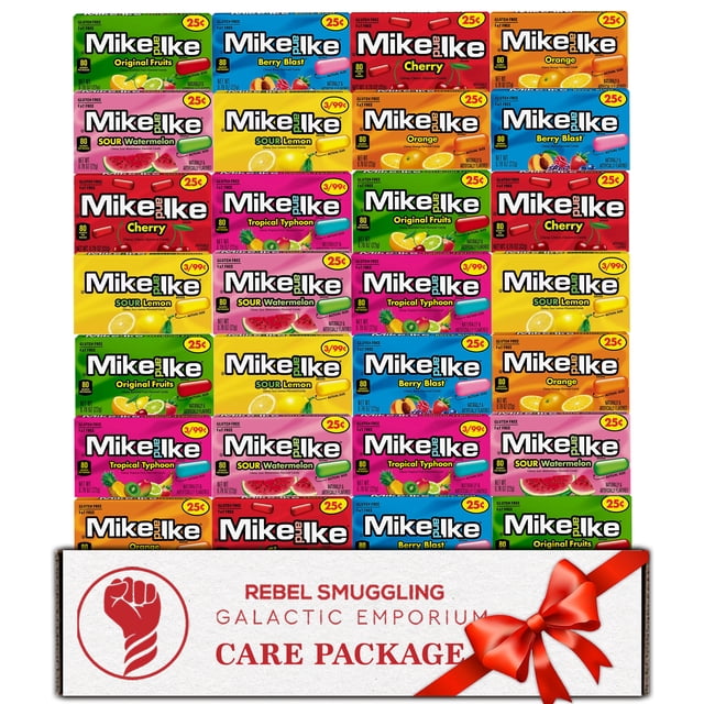 Mike and Ike Mini Box Variety 28 Pack of 7 Flavors, 4 of Each Flavor ...