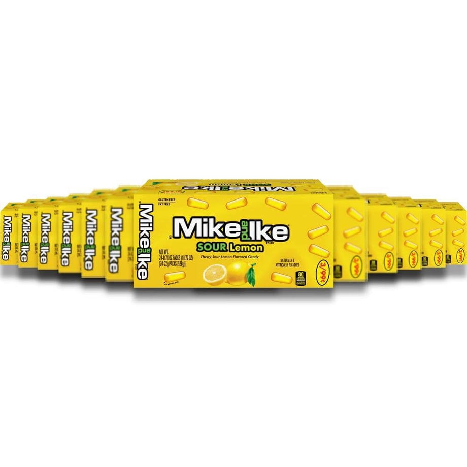 MIKE AND IKE Sour Lemon Candy, Tangy Chewy Flavor, 0.78 oz Packs, Pack ...