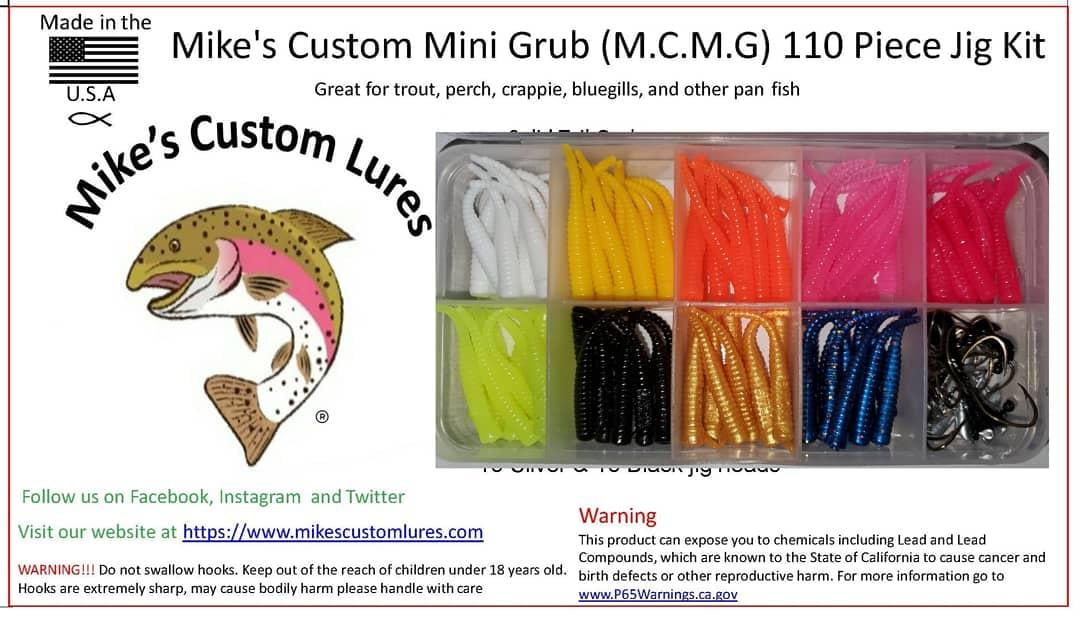 Mike's Custom Lures 110 Piece Trout Jig Kit - Walmart.com