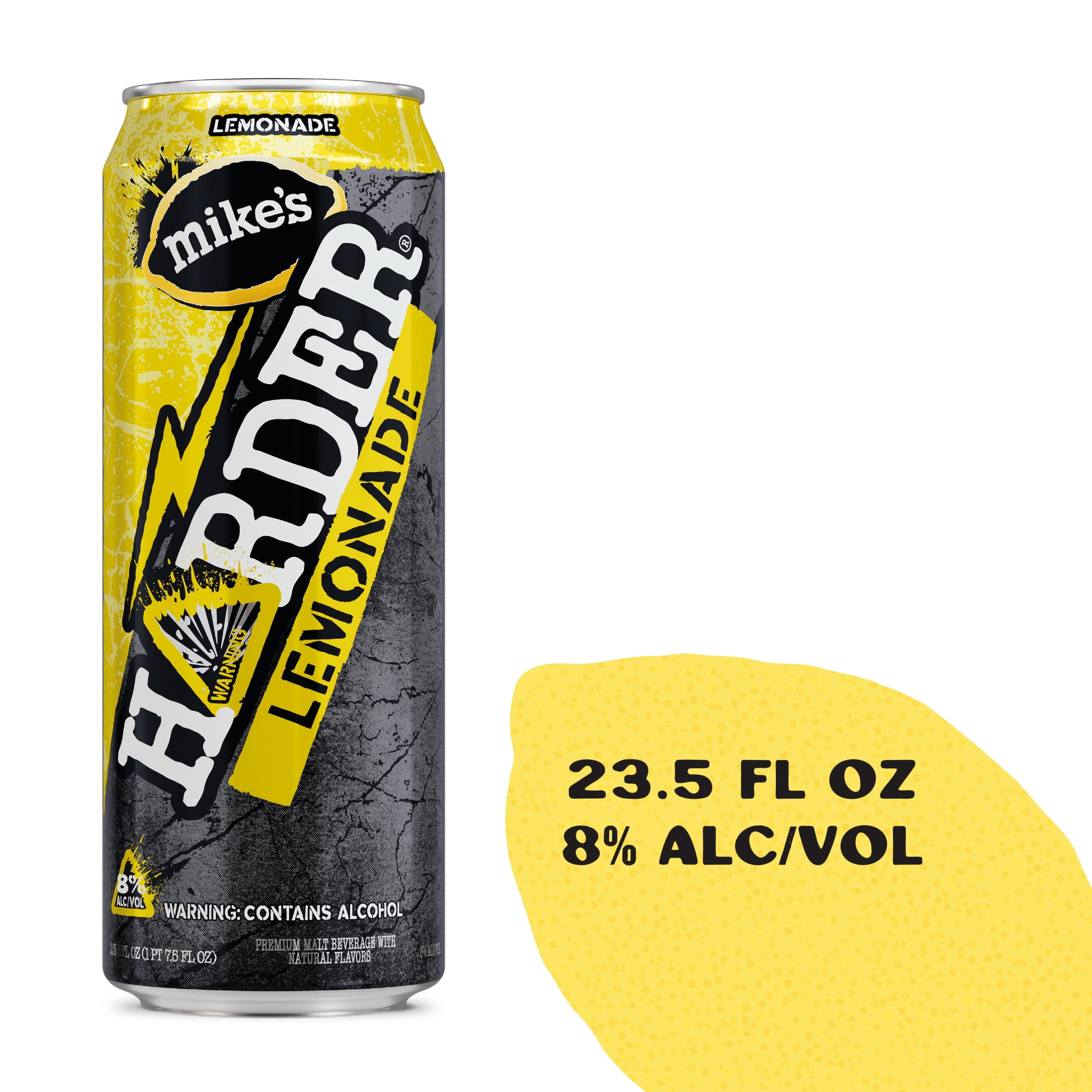Mike's Harder Lemonade Original, 23.5 fl oz Can, 8% ABV - Walmart.com