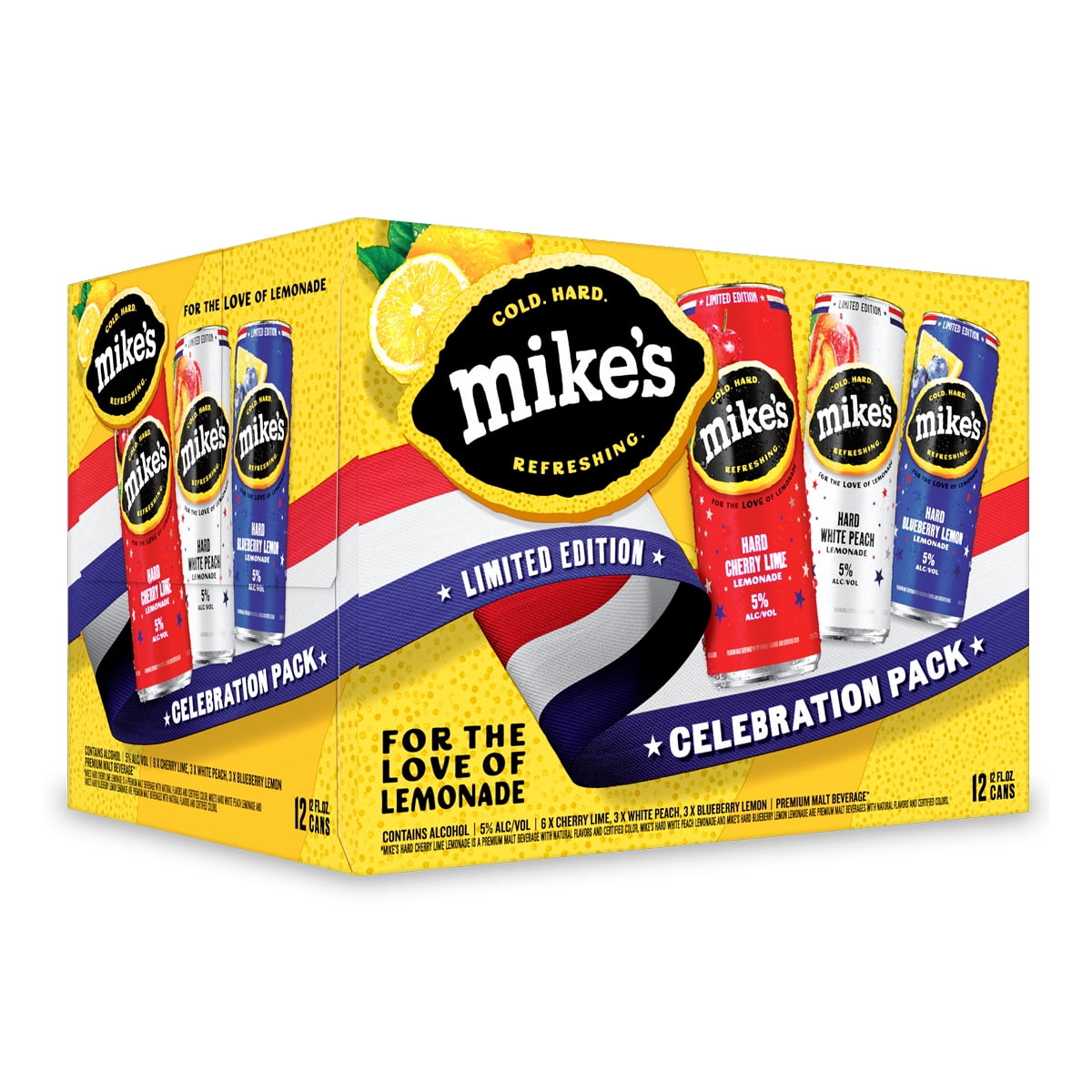 Mike's Hard Lemonade Fantasy Life Pack, 12 Pack, 12 fl oz Cans, 5% ABV ...