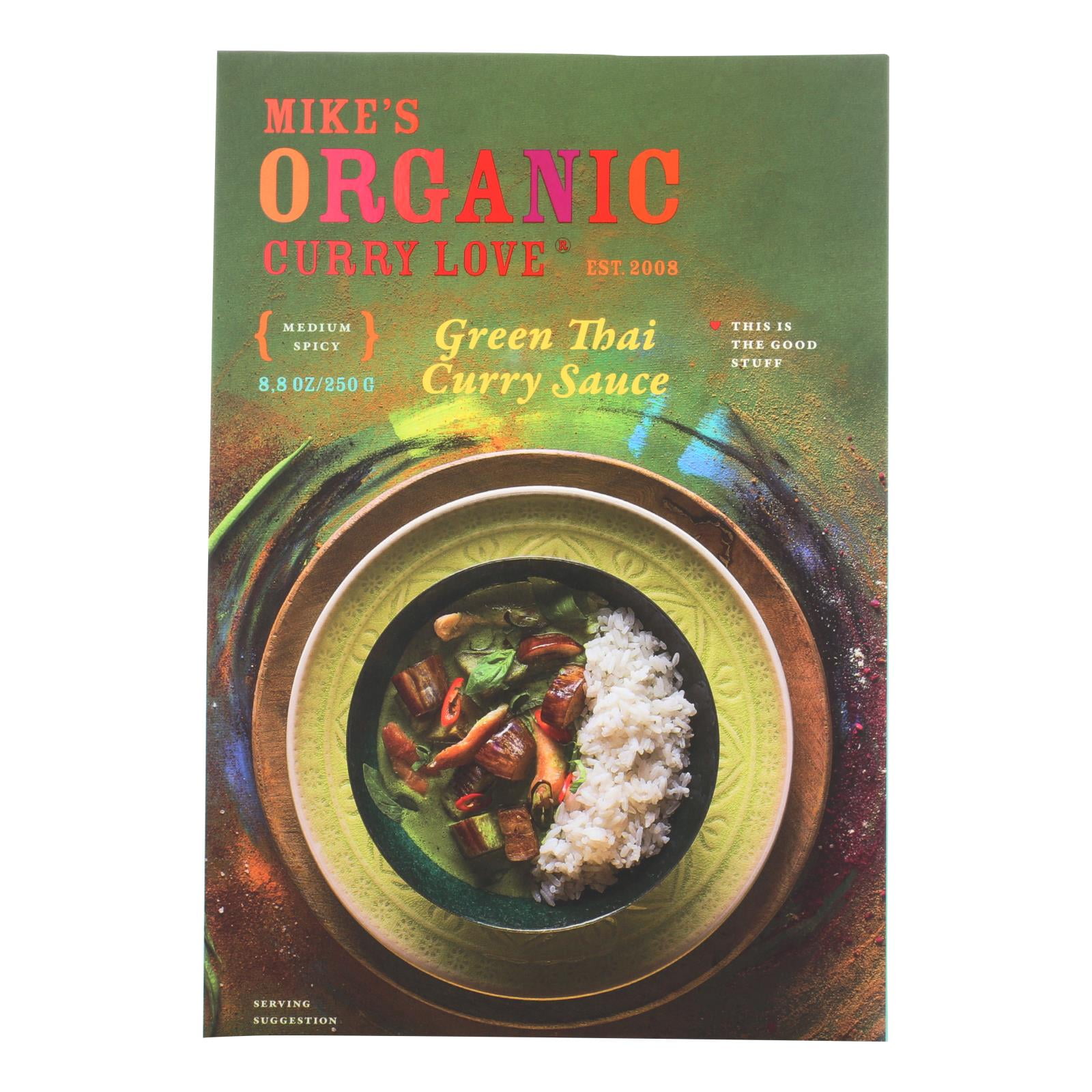 Mike's Organic Curry Love - Organic Curry Simmer Sauce - Green Thai ...