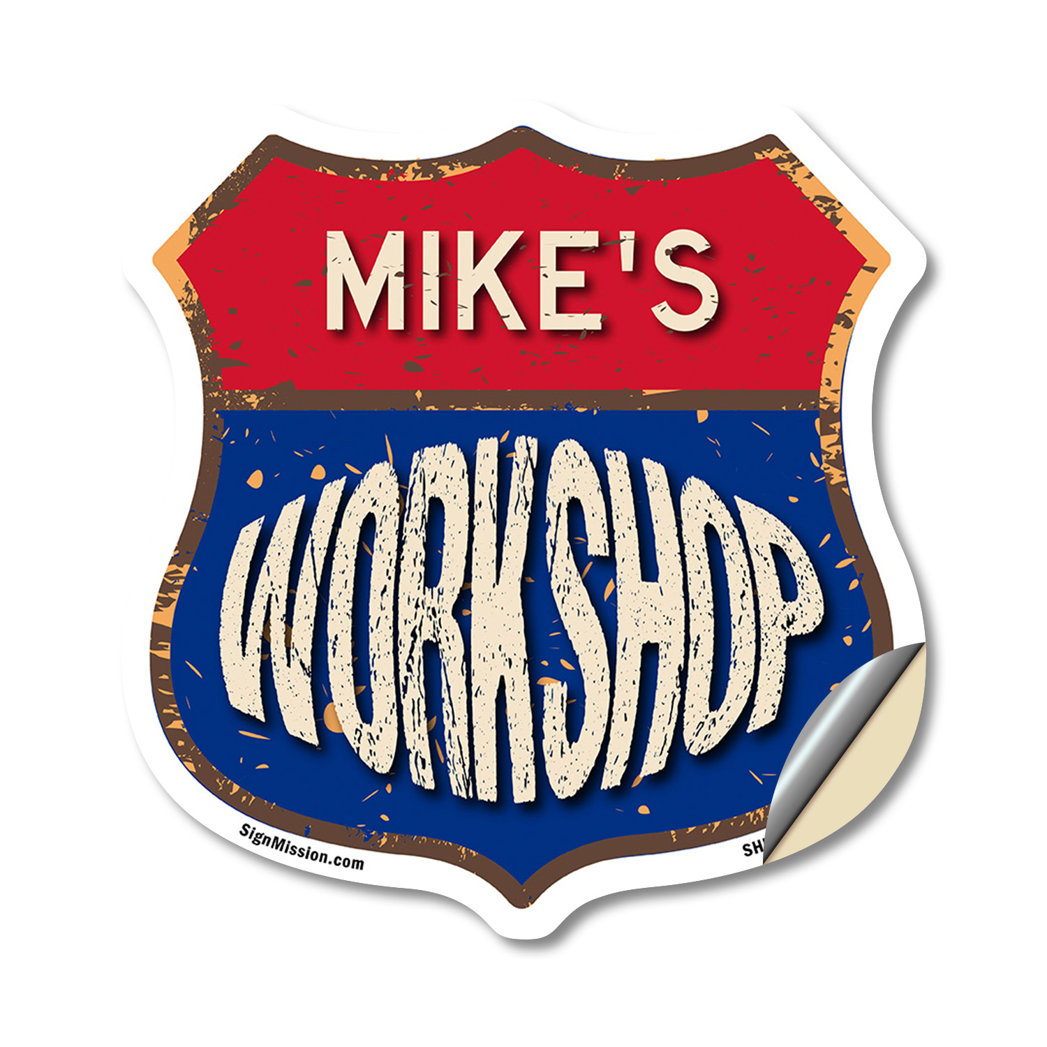 Mike's Workshop 12 inch X 12 inch Shield Shaped Heavy Duty 3.2 mil ...