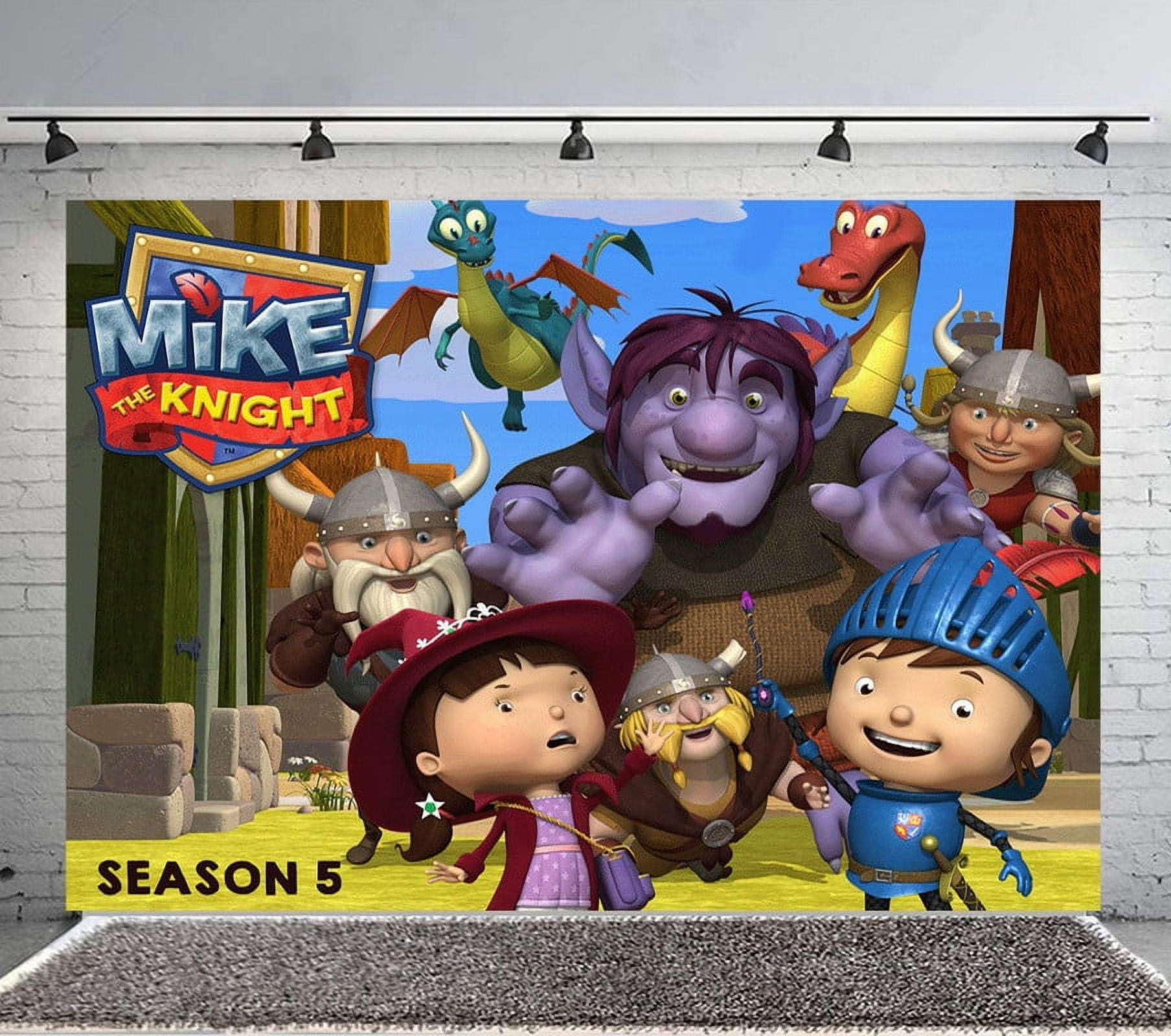 Mike the Knight Backdrop Banner Party Supplies Poster Movie Theme ...