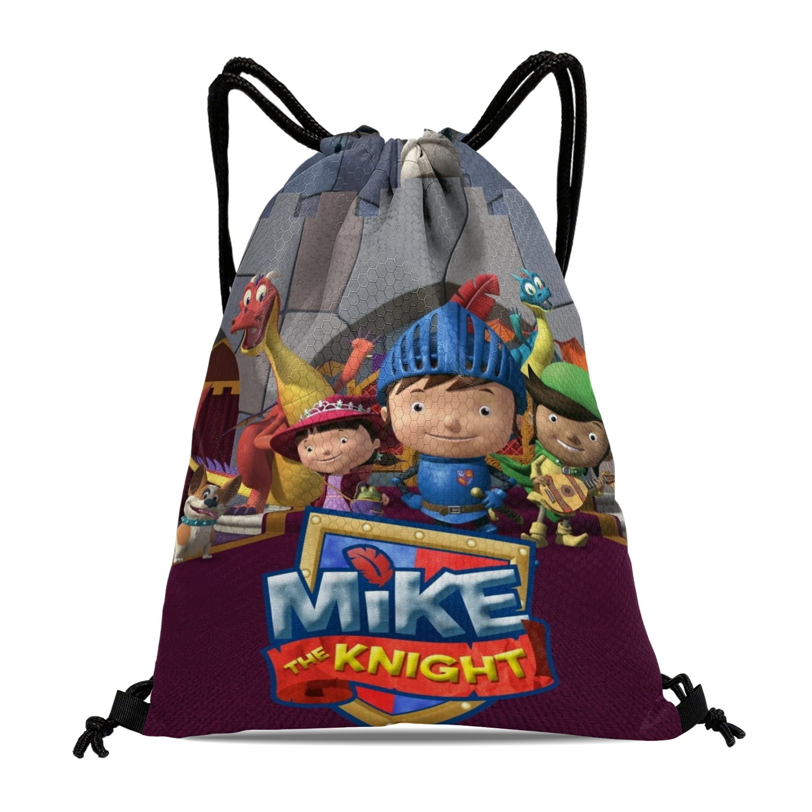 Mike the Knight Drawstring Backpack Bag Party Favors Goodies Merch Gym ...