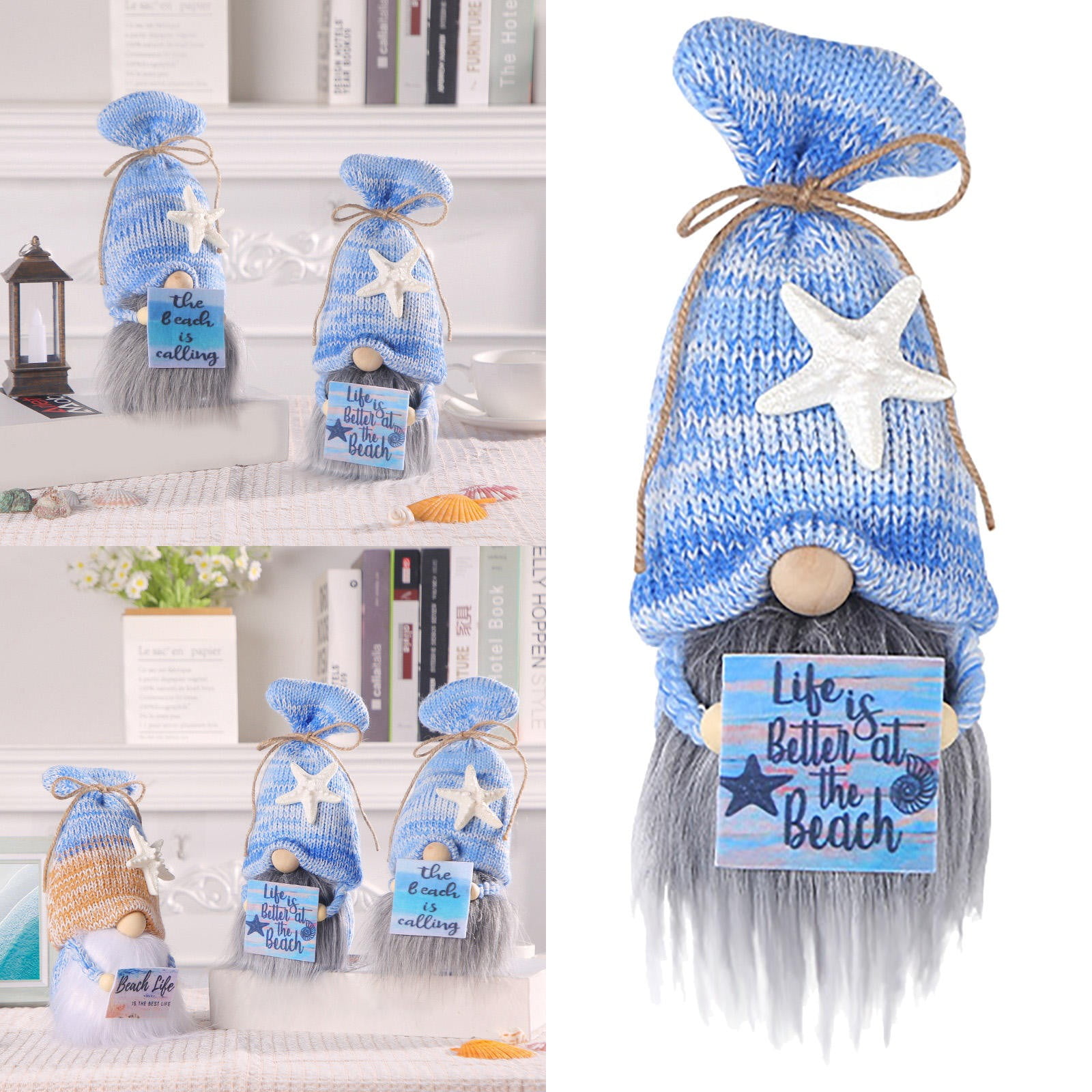 Mikease Cute Ocean Festival Signraising Doll Knitted Faceless Doll ...