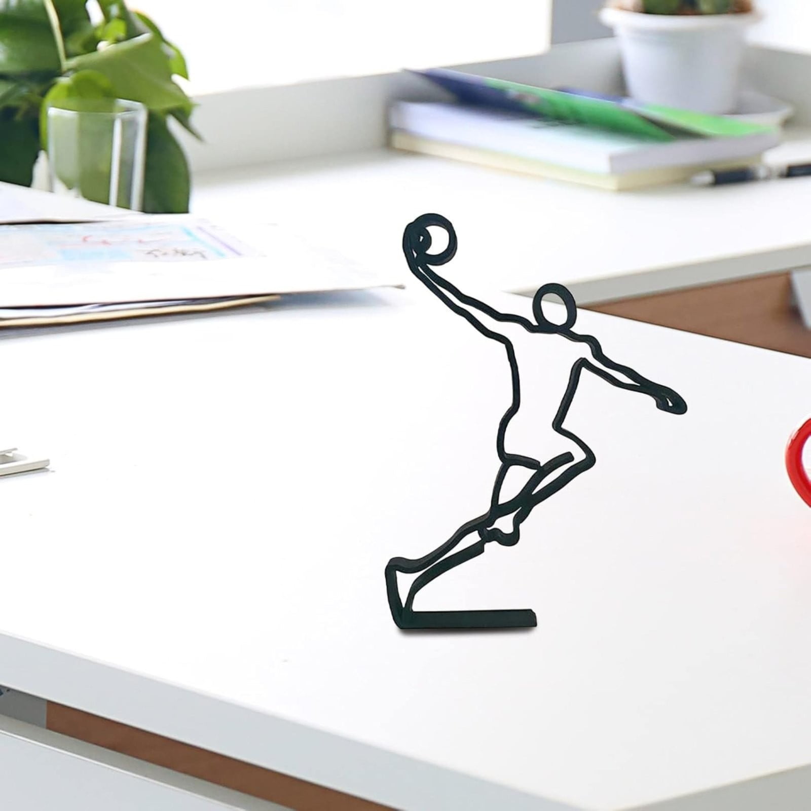 Mikease Desktop Dress Up Abstract Face Metal Lines Figure Metal ...