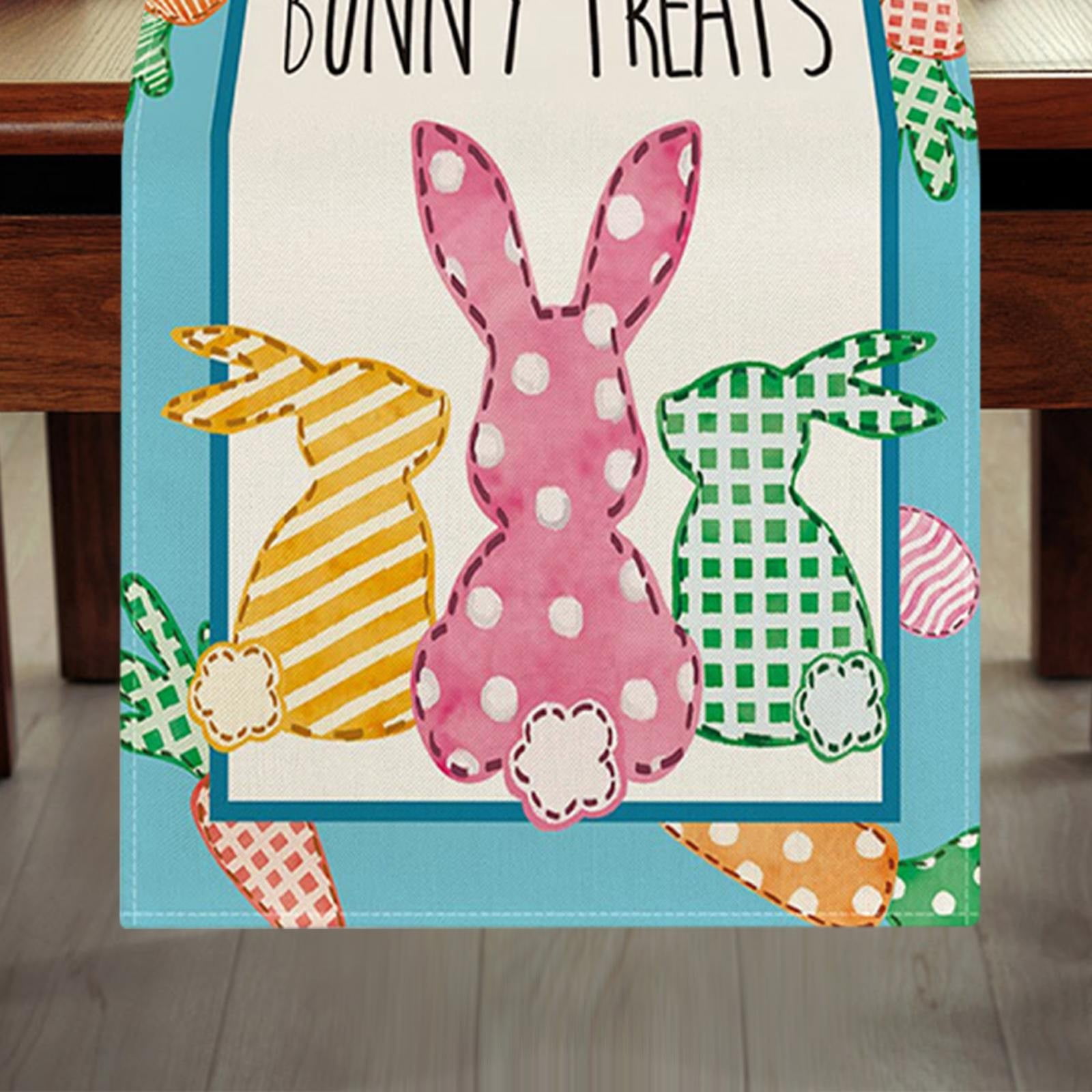 Mikease Easter Linen Festival Dining Table Mat Table Flag Egg - Walmart.com