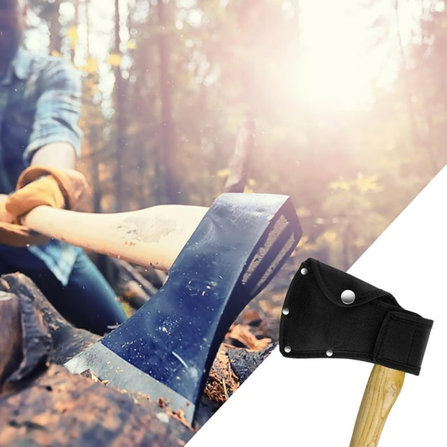 Mikease Equipment Package Hatchet Leather Axe Head Cover Double Snap ...