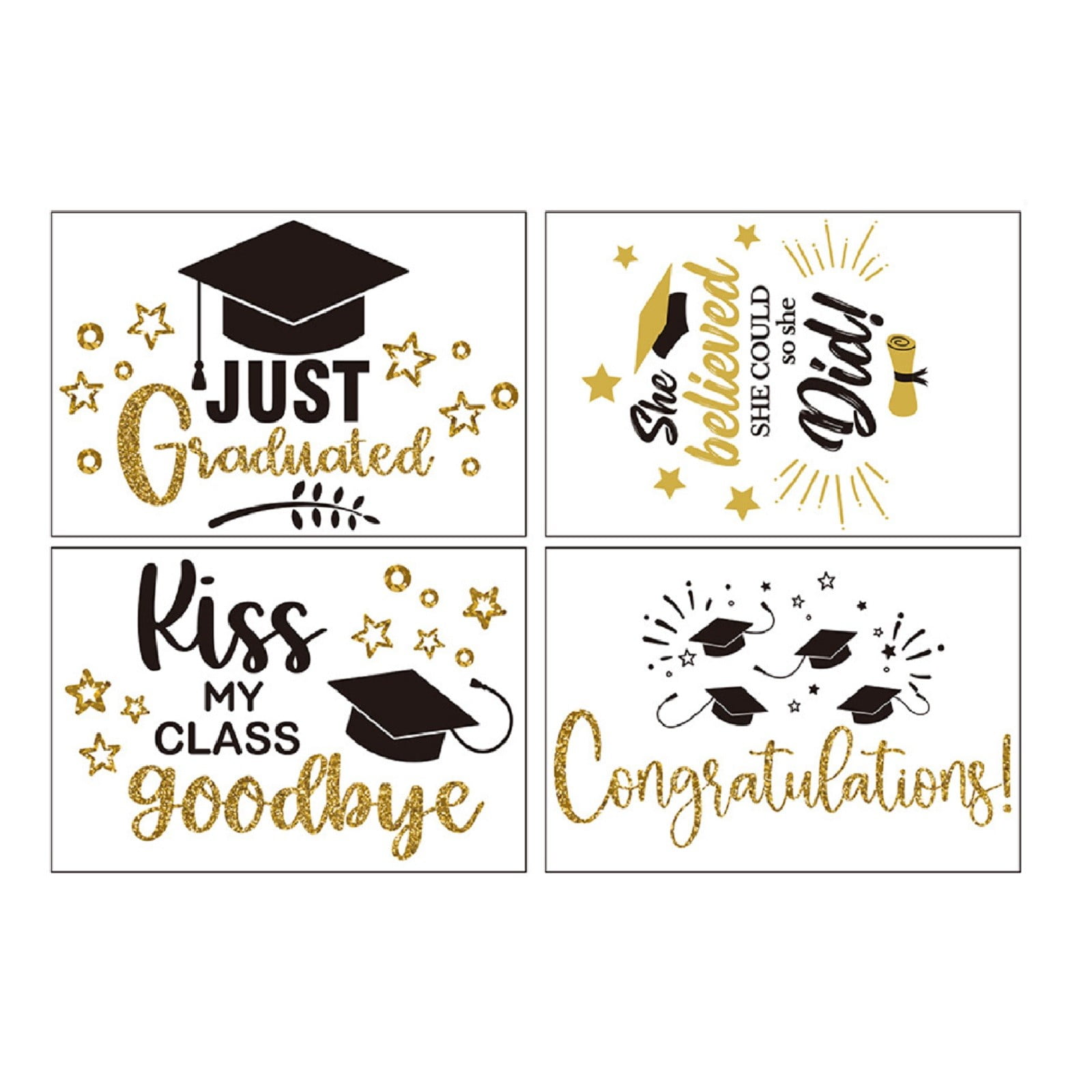 Mikease Graduation Season Bachelor Cap Sticker School Classroom Study ...