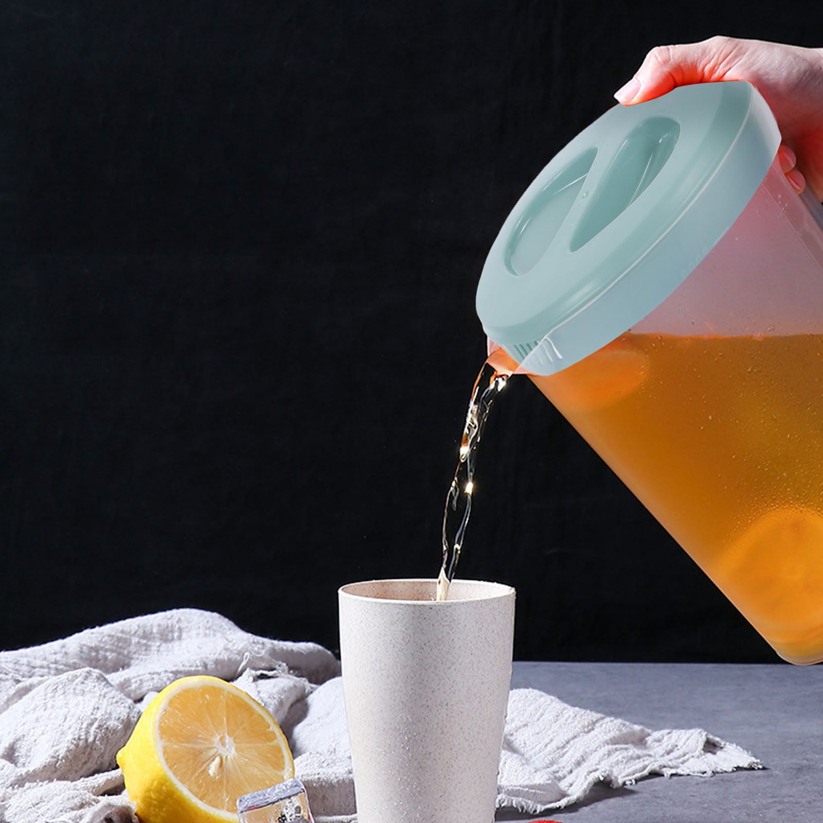 Mikease Lightning Deals!Blue Large Capacity Beverage Storage Container ...