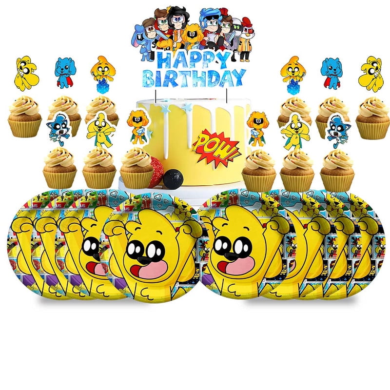 Mikecrack Birthday Cups Party Supplies Plates Decorations Cake Topper ...