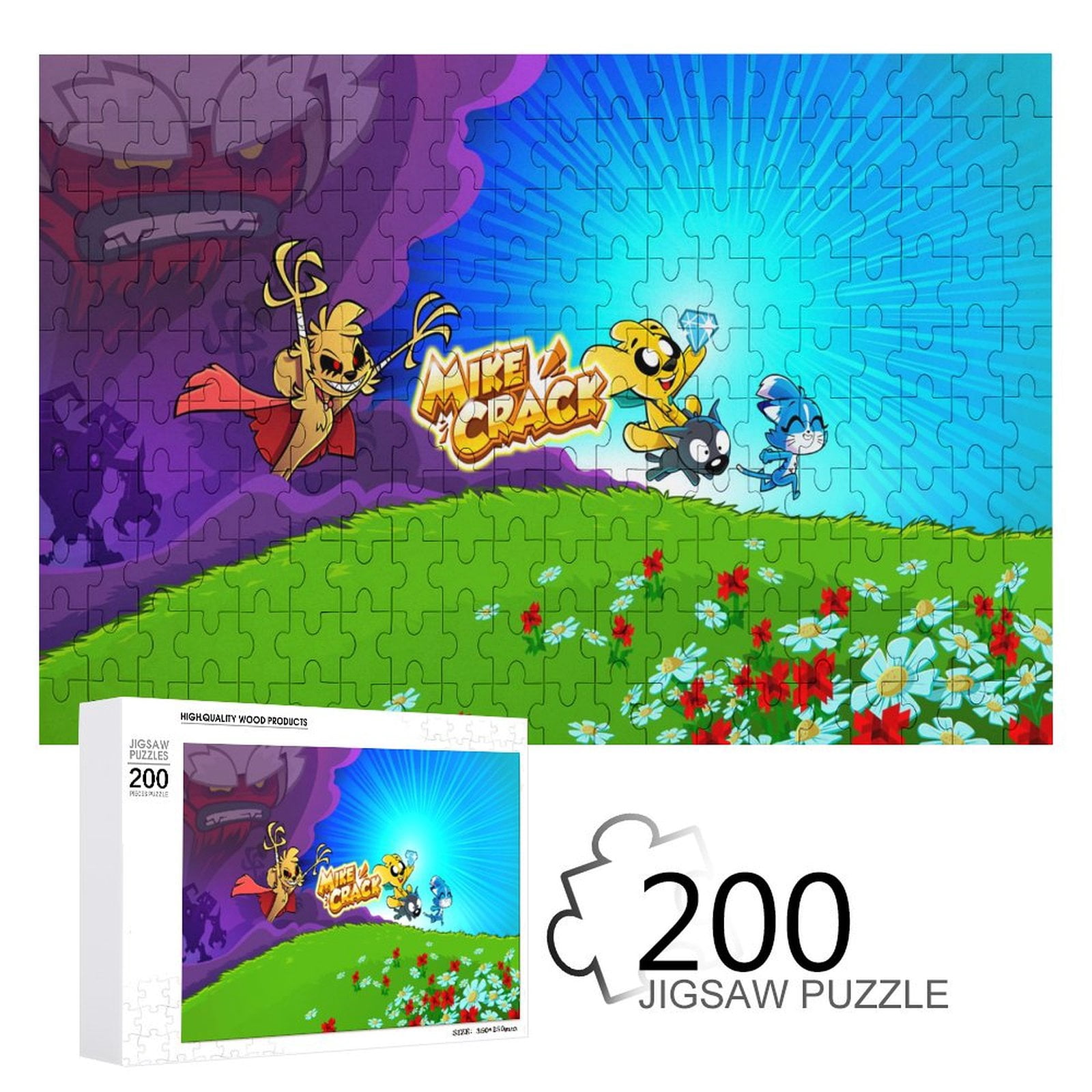 Mikecrack Puzzle For Adults & Kids - 200 Piece Jigsaw Puzzle - Walmart.com