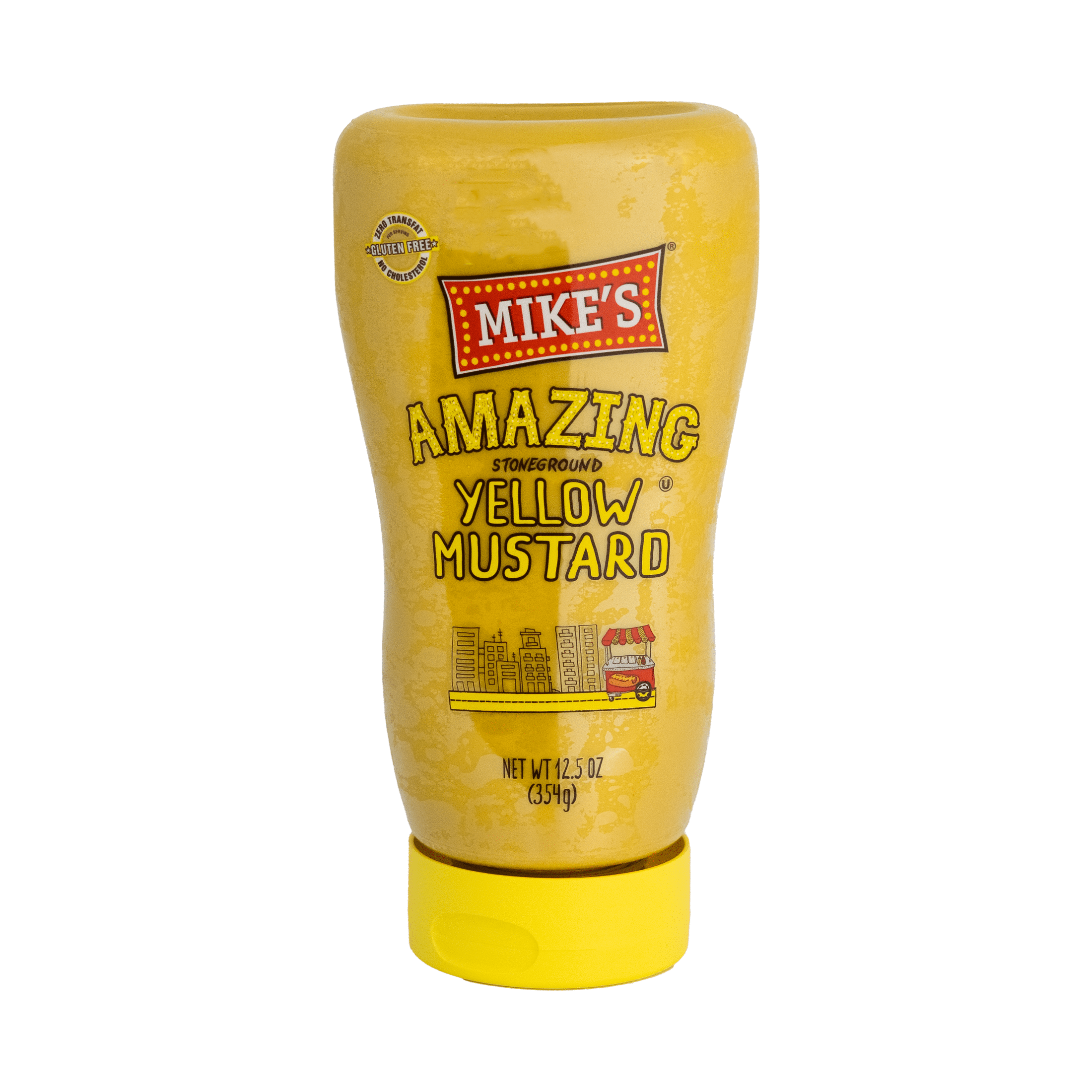 Mikes Amazing Yellow Mustard, 12.5oz. Gluten Free, Shelf Stable ...