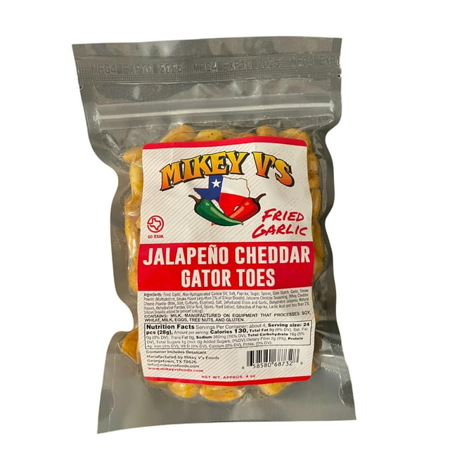 Mikey Vs Jalapeno Cheddar Gator Hyz01 Toes Deep Fried Garlic Snacks