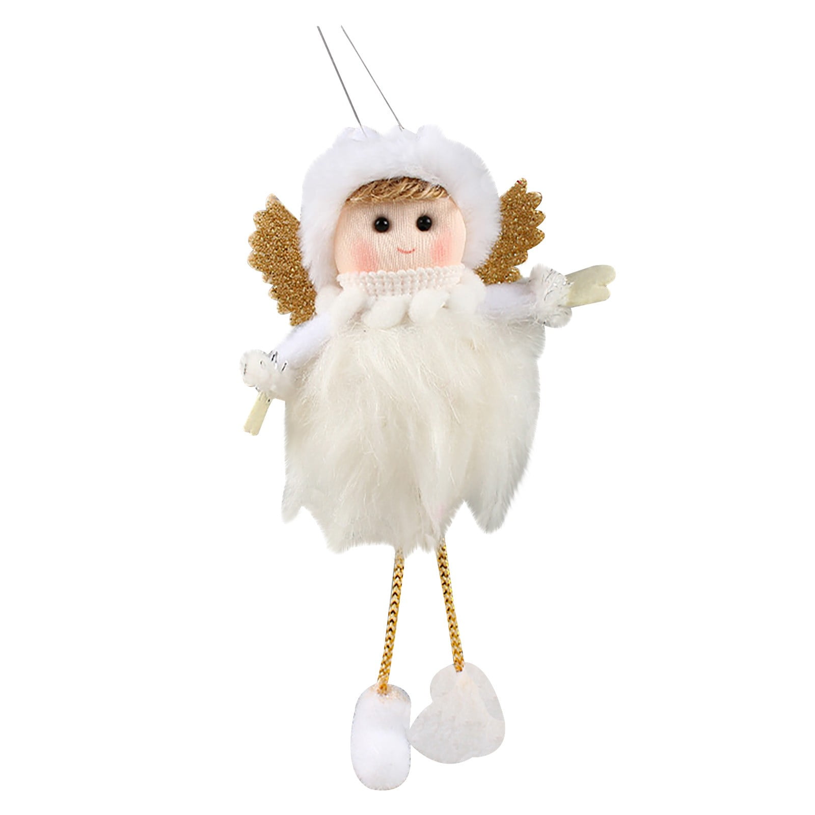 SLYNSHome Christmas Angel Doll Ornament,5.9 Inch Plush Angel Doll with ...
