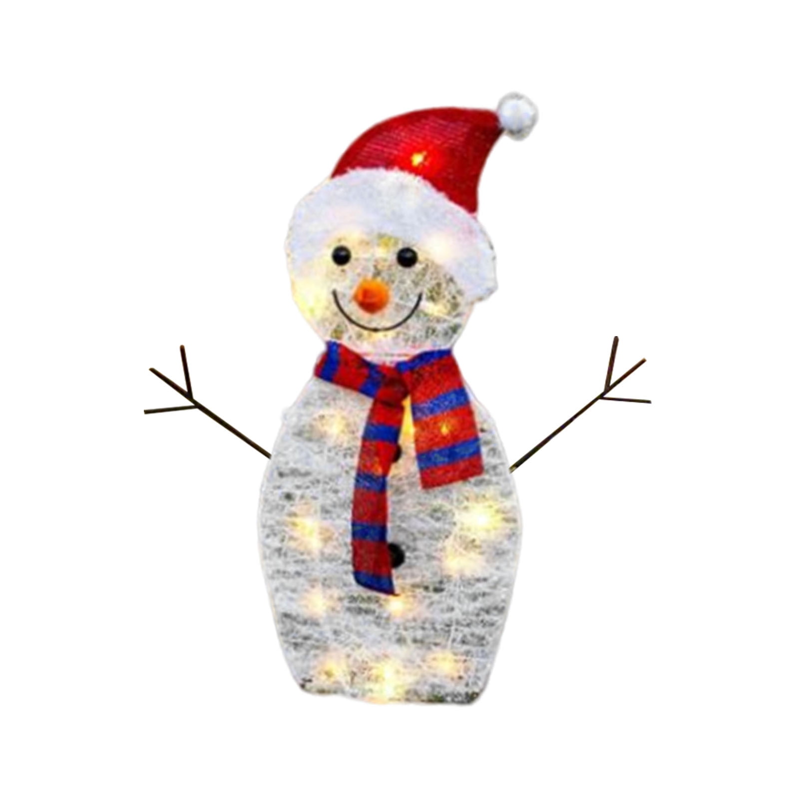 SLYNSHome LED Christmas Pre-Lit Snowman Outdoor Lights,Xmas Light Up ...