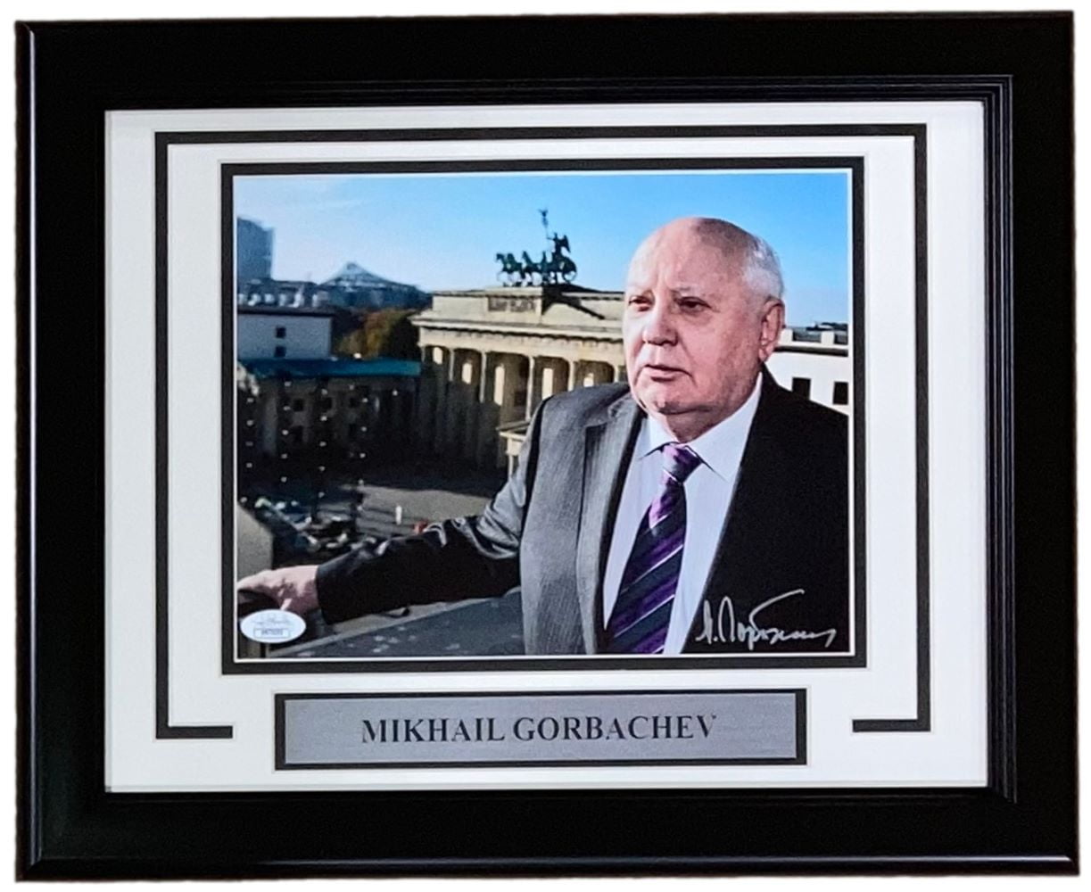 Mikhail Gorbachev Signed Framed 8x10 Photo JSA - Walmart.com