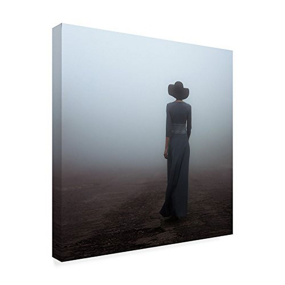 Mikhail Potapov 'Woman In Black Fog' Canvas Art - Walmart.com