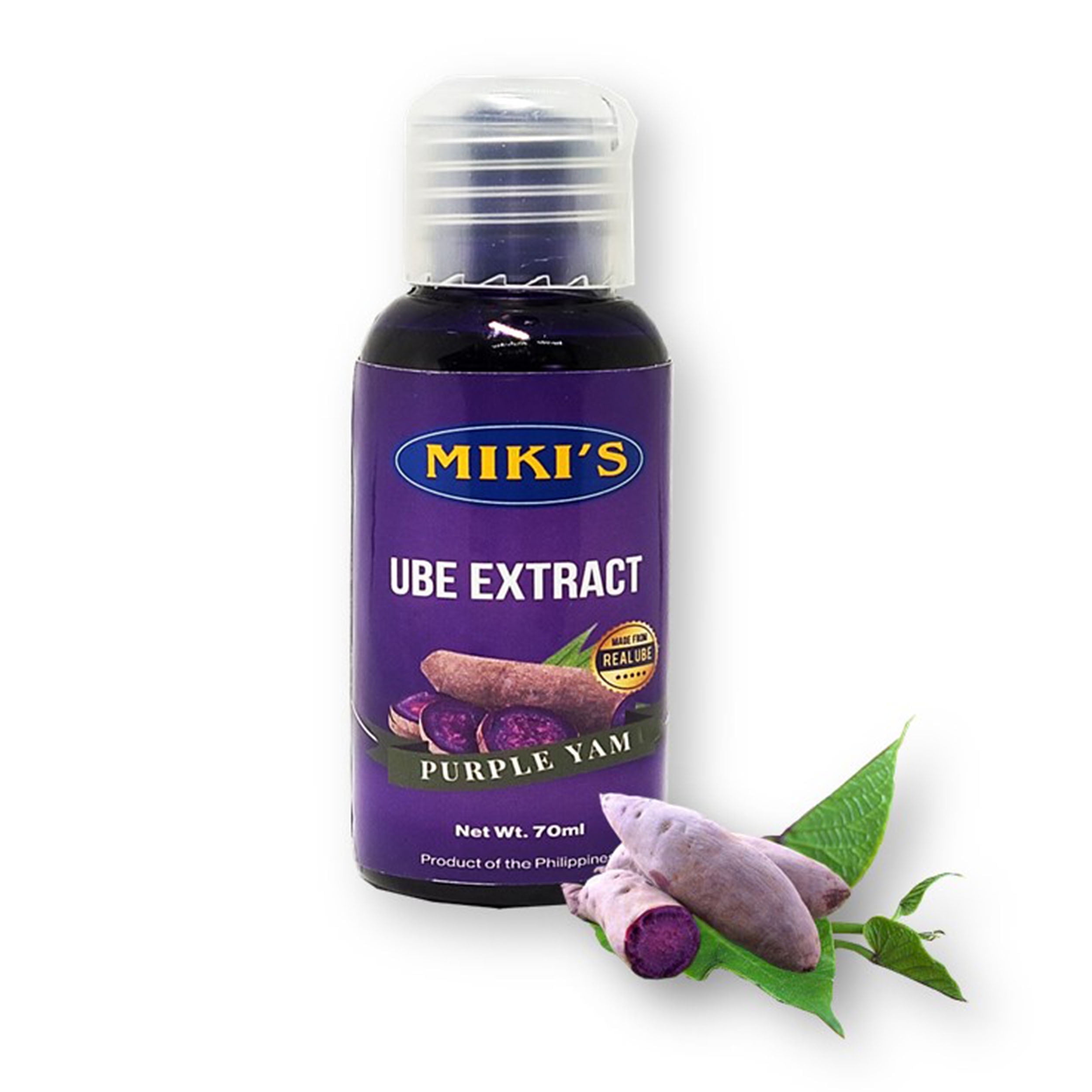 Miki's Ube Flavoring Extract - Real Natural Purple Yam Liquid from ...