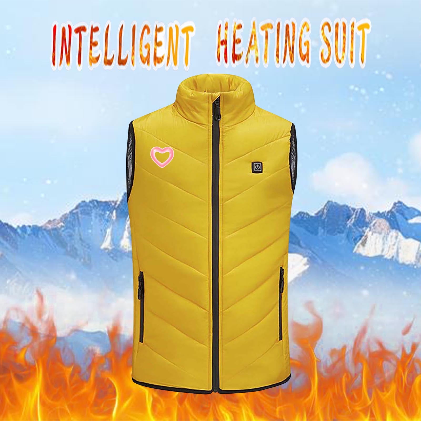 Mikilon 4-14 Years Kids Heated Vest, 3 in 1 Smart Controller, Lights ...