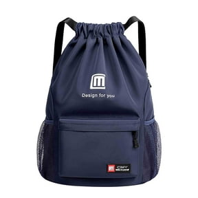 Drasry Drawstring Backpack Resistant String Bag Swimming Gym Sports ...
