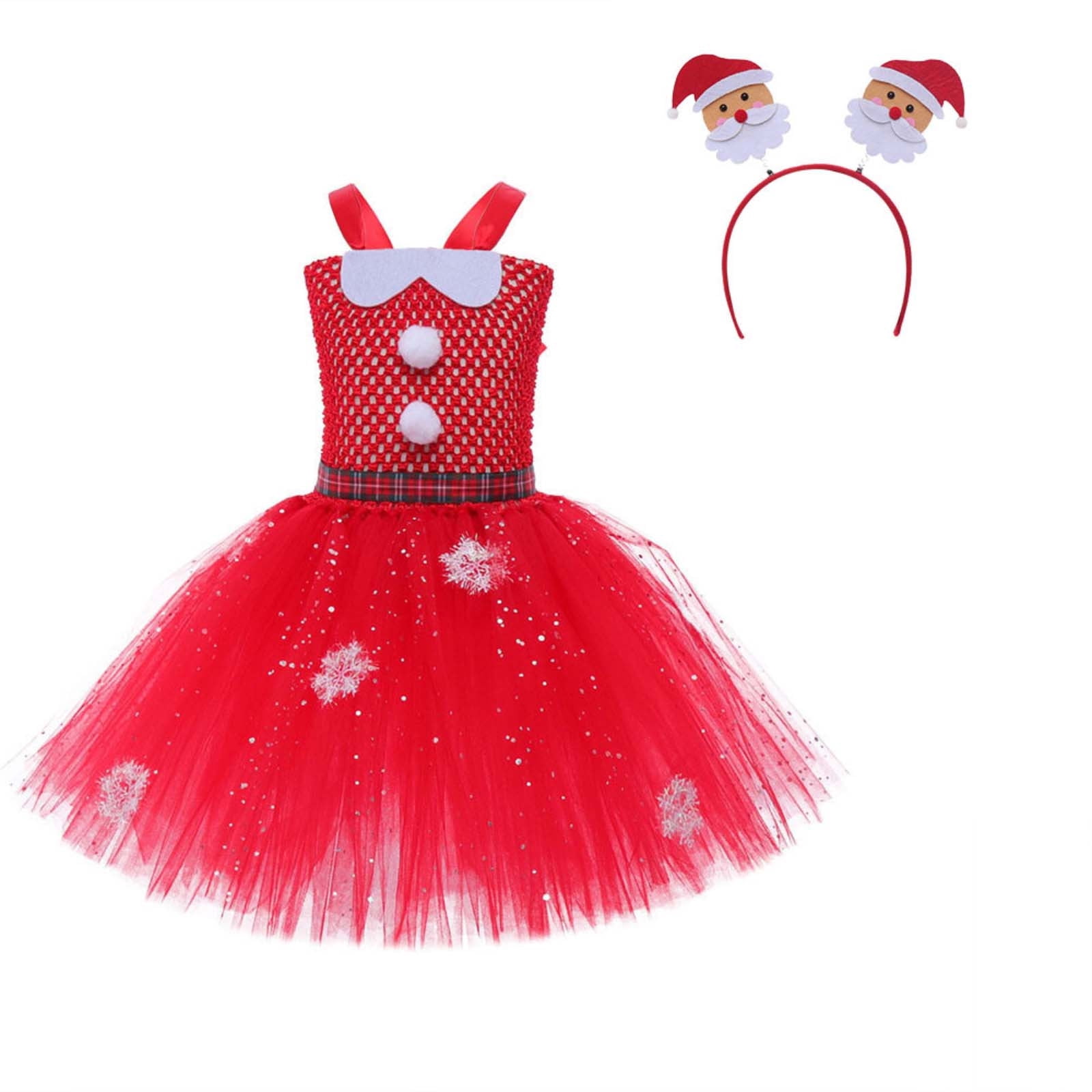 Mikilon Girls Christmas Dresses Holiday Outfits for Girls Kids Clothing ...