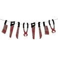 Halloween Haunted House Horror Decoration Knife Pull Flag Knife String ...