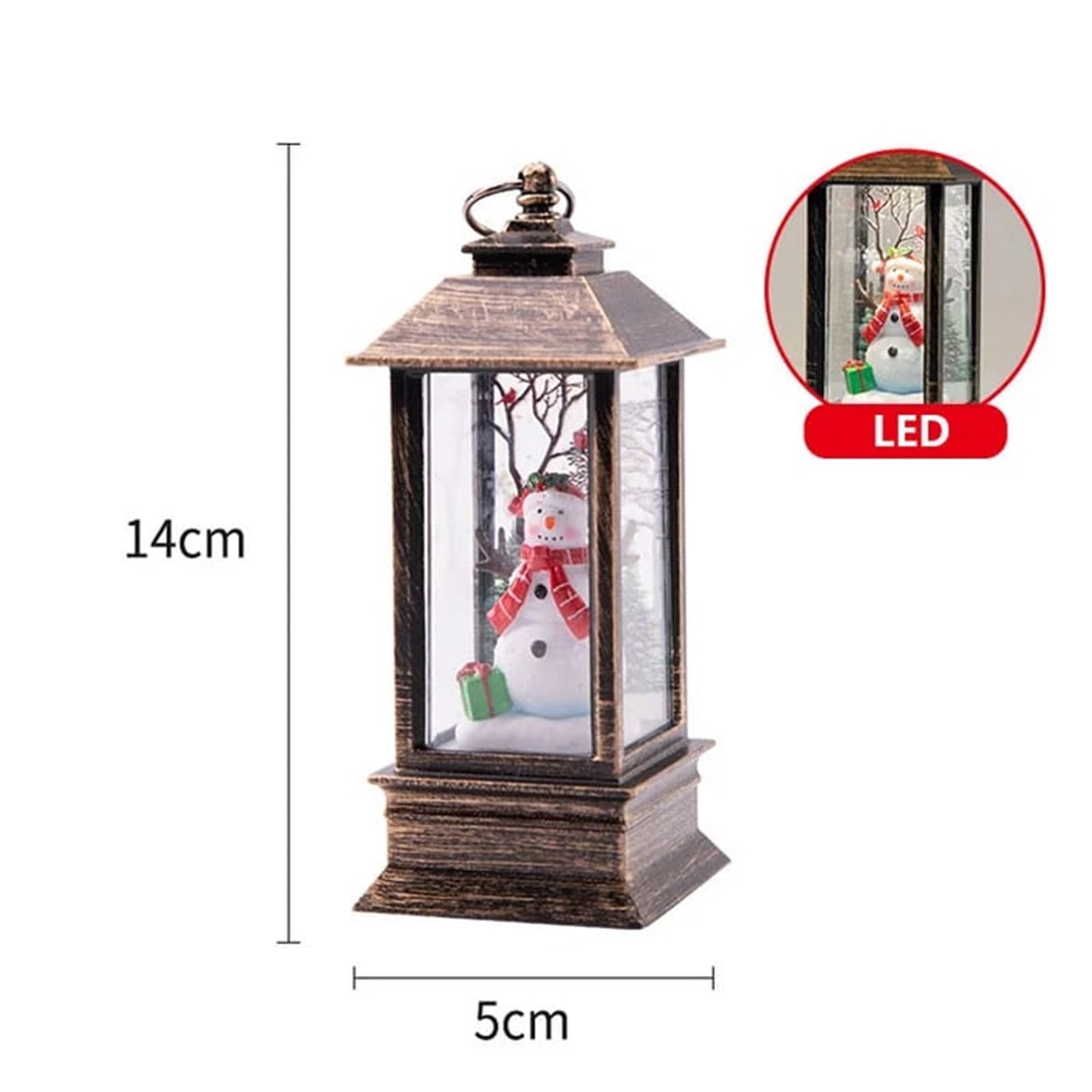 Home Decor, Christmas Simulation Small Oil Lamp Wind Lantern Scene ...