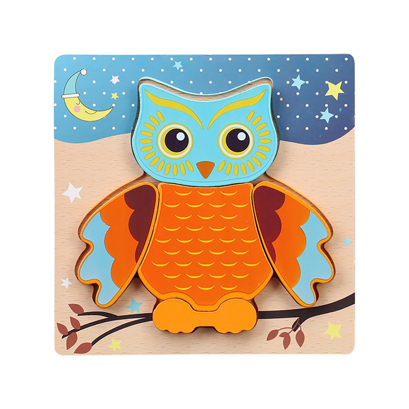Mikilon Jigsaw Puzzles, Wooden Shape Puzzles for Toddlers Preschool ...