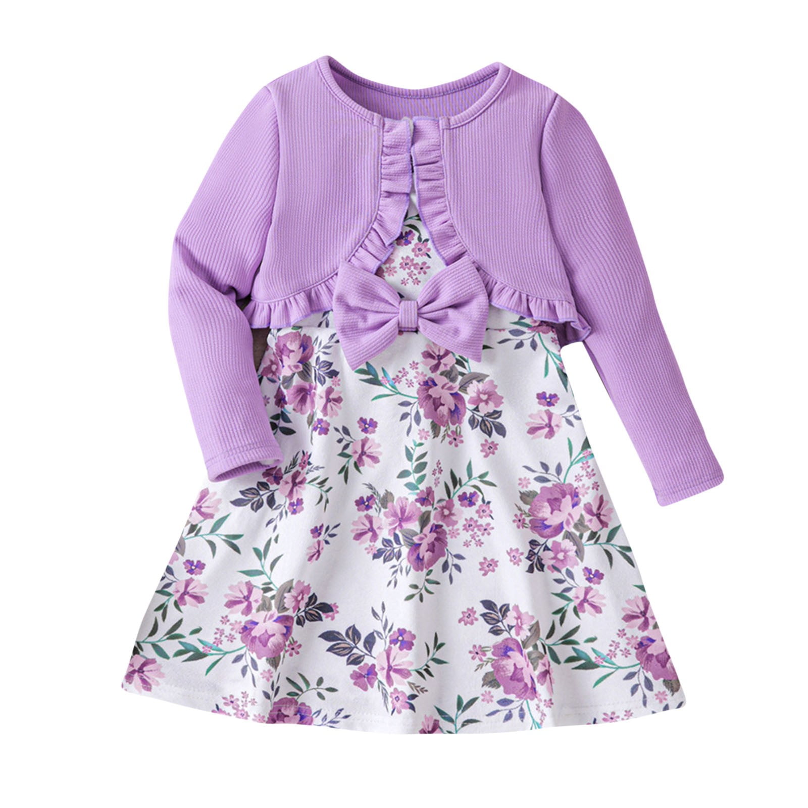 Fesfesfes Little Girl Dresses Size 4 Years Chirstmas Day Round Neck ...