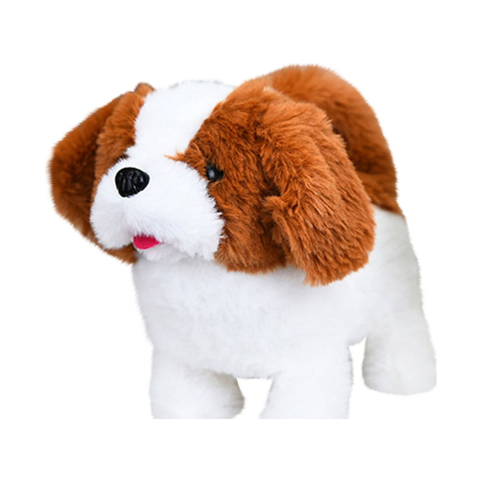 Elainilye Plush Toy Puppy Electronic Interactive Pet Dog - Walking Barking Toy Dog Battery ...