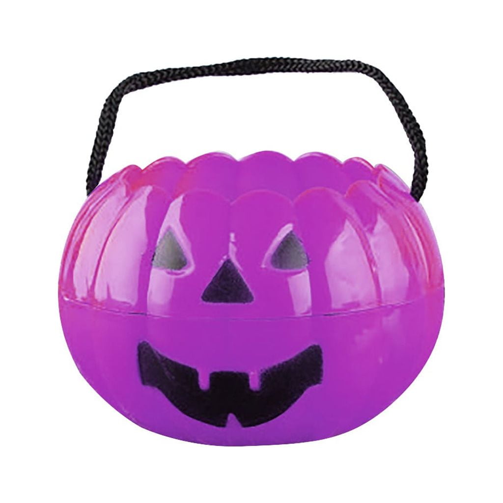 Mikilon Pumpkin Bucket, Cute Candy Bucket Halloween Detachable Candy ...