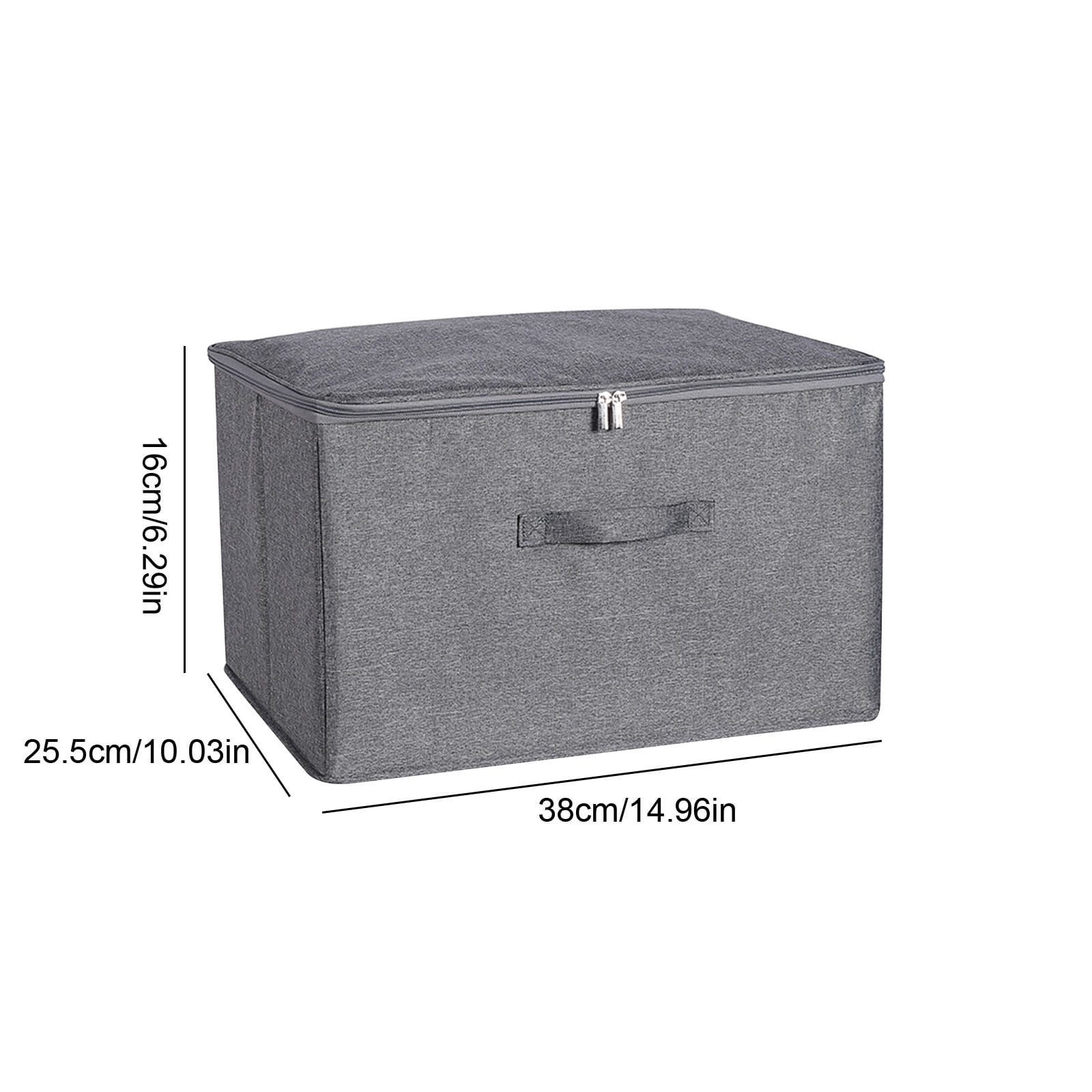 Mikilon Storage Bins Bags, Cationic Soft Lid Storage Box for Household ...