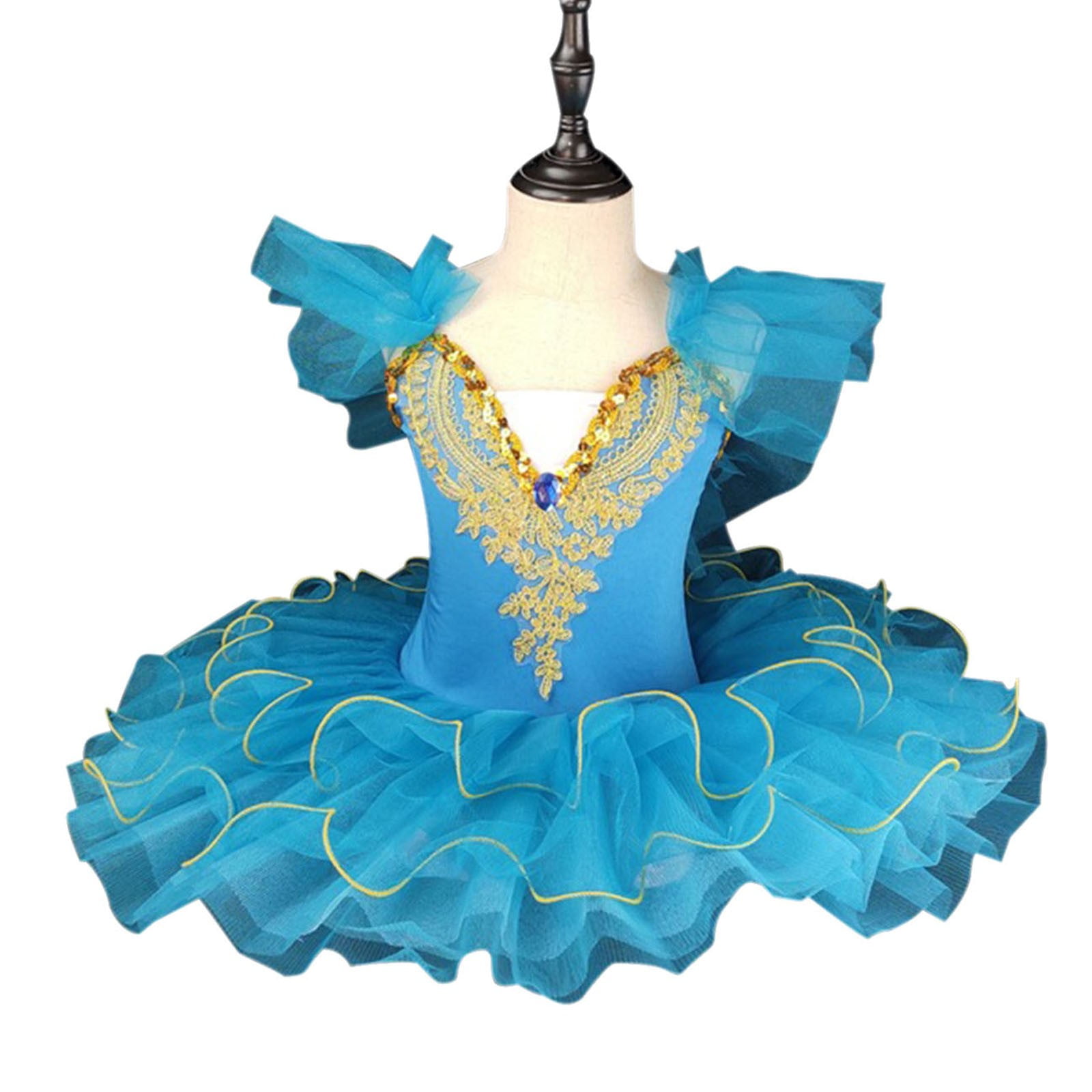 Mikilon Toddler Little Girls Ice Princess Ballerina Costume Dance ...