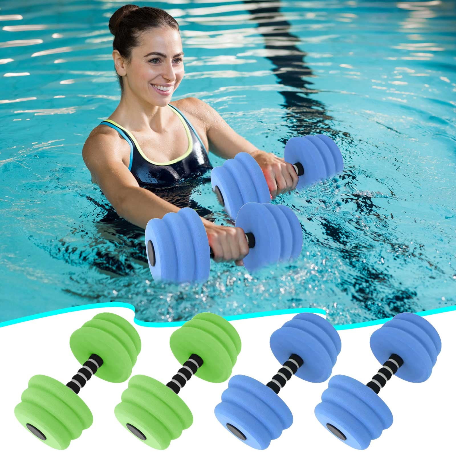Water Aerobics Set for Aquatic Exercise, Pool Fitness Equipment Foam ...