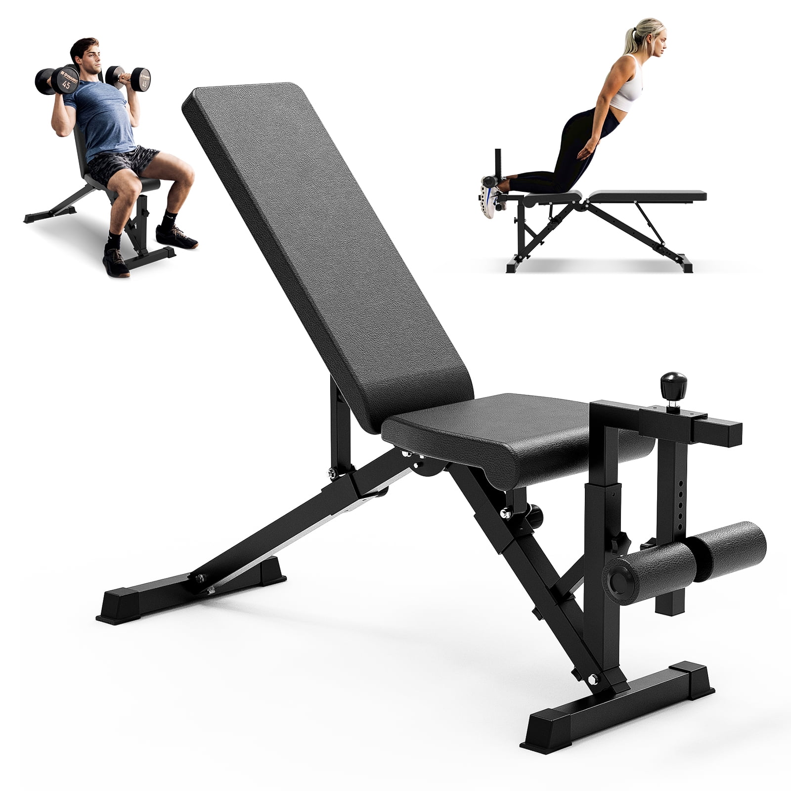 Mikolo Adjustable Weight Bench, Heavy Duty, Foldable, Multifunction ...
