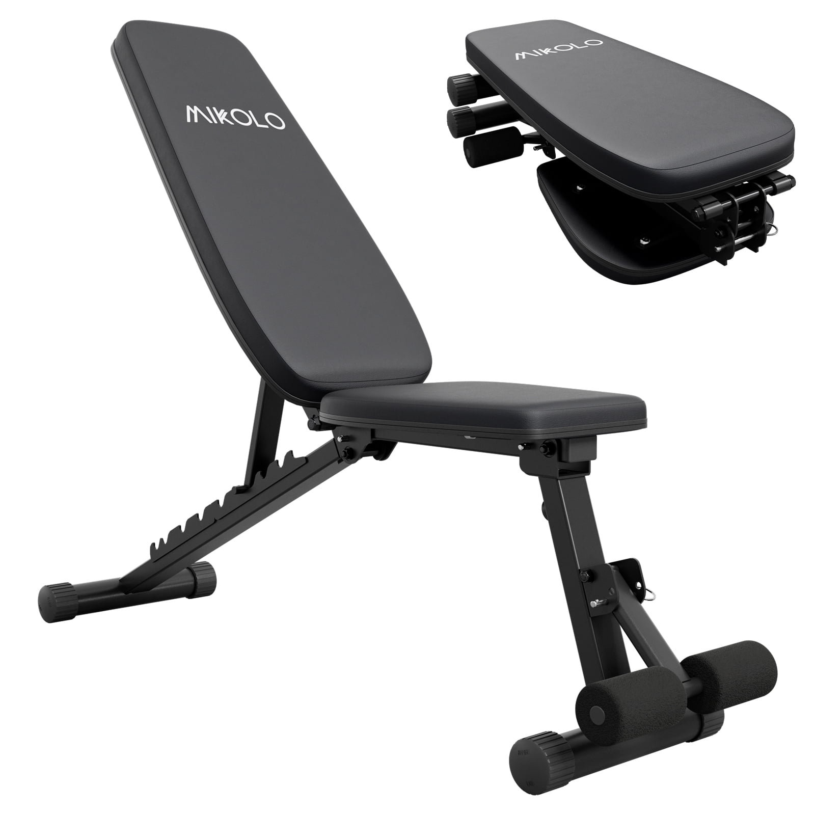 Mikolo Adjustable Weight Bench, Heavy Duty, Foldable, Multifunction ...