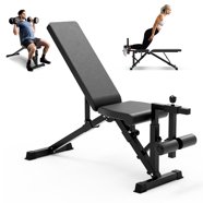 SuperFit Portable Folding Workout Weight Bench, Collapsible Adjustable ...