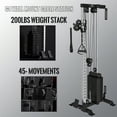Mikolo Cable Crossover Machine Home Gym, Wall Mount Cable Station with ...