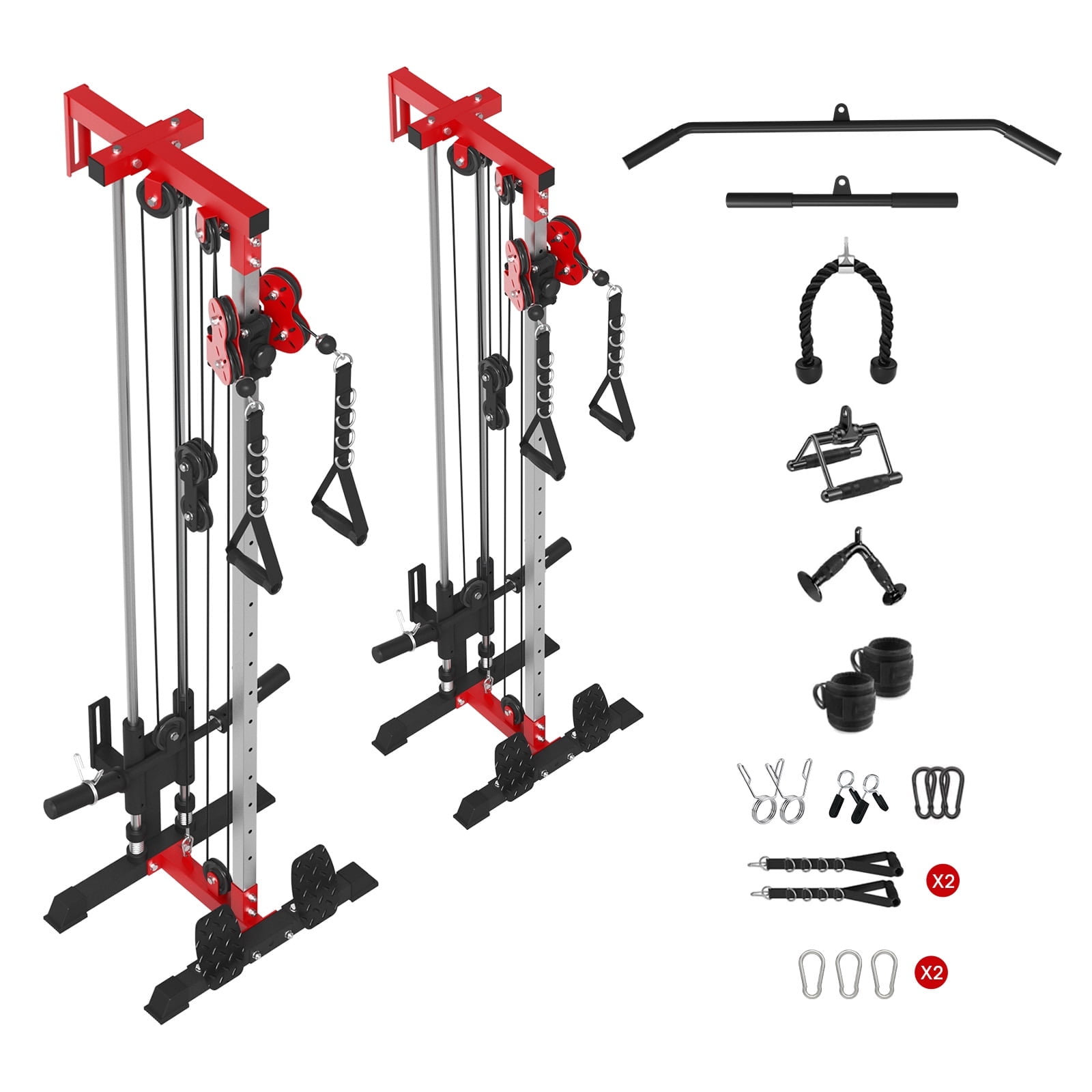 Mikolo Cable Crossover Machine, Lat Pull Down Machine, Wall Mounted ...