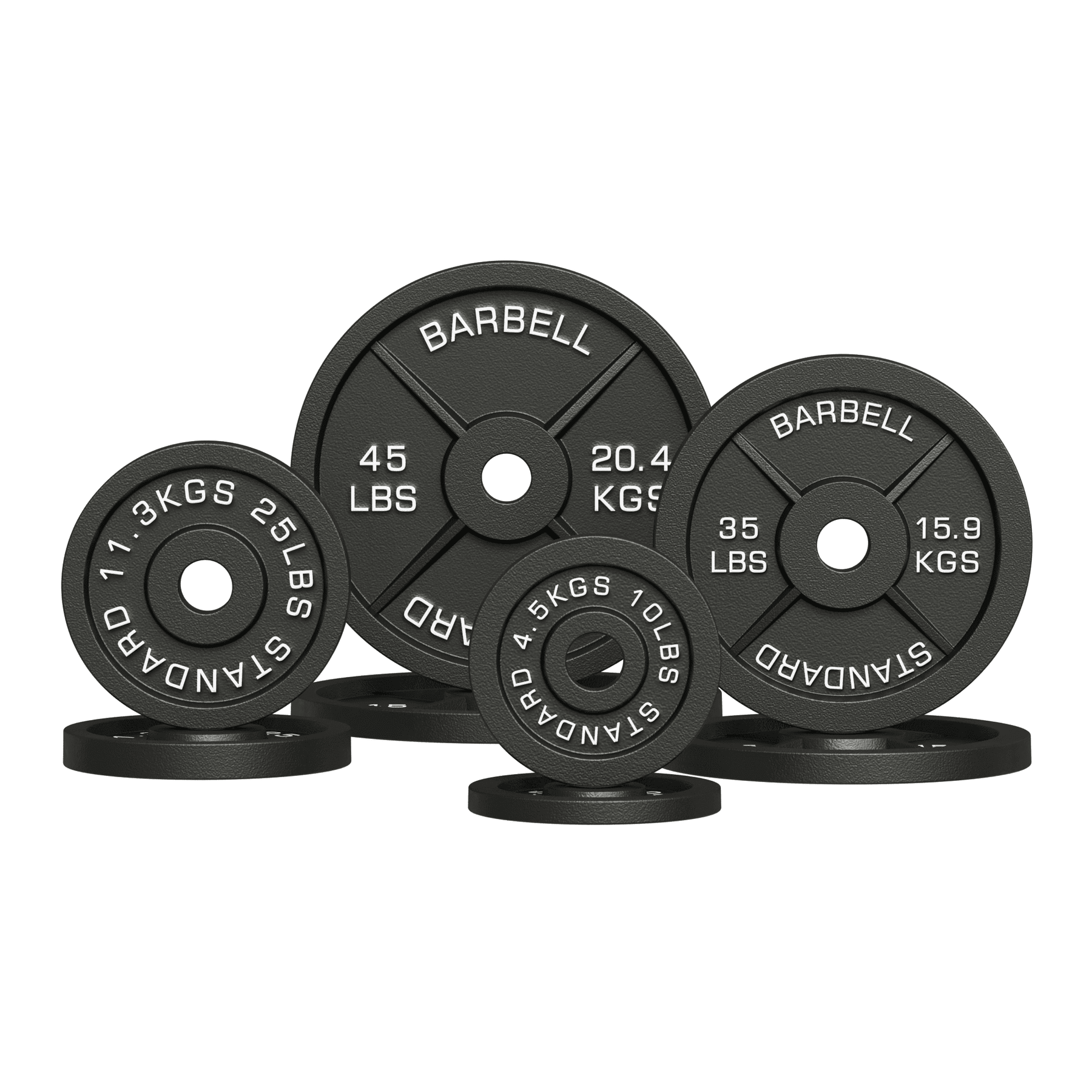 Mikolo Cast Iron Olympic Weight Plates, Free Weights With 2-inch Hole ...
