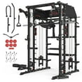 Mikolo Smith Machine Home Gym, All-in-One Power Rack with Smith Cage ...