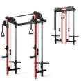 Mikolo Foldable Power Rack Cage,1000lbs Capacity Wall Mounted Squat ...