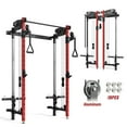 Mikolo Foldable Power Rack Cage,1000lbs Capacity Wall Mounted Squat ...
