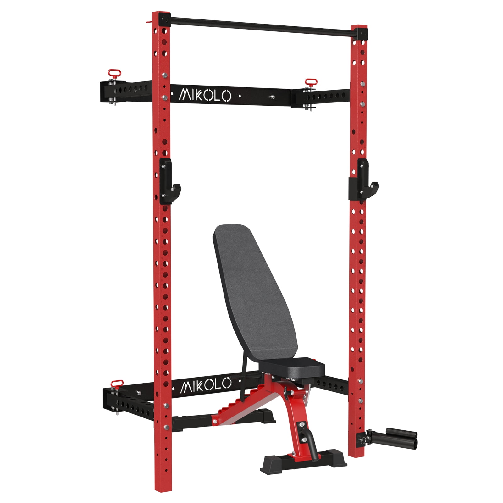 Mikolo Folding Power Rack Cage,1000lbs Capacity Wall Mounted Weight ...