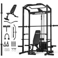 Mikolo Power Cage with 110LBS Weight Stacks Multi-sFunction Power Rack ...