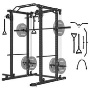 SunHome Power Cage Squat Rack, Multi-Functional Power Rack with ...